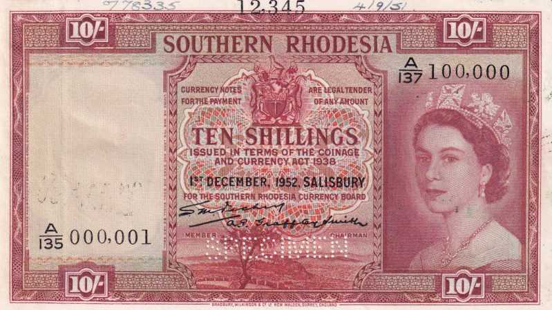 biddr - Green Apple Auction, Queen Elizabeth II Banknotes Auction, lot ...