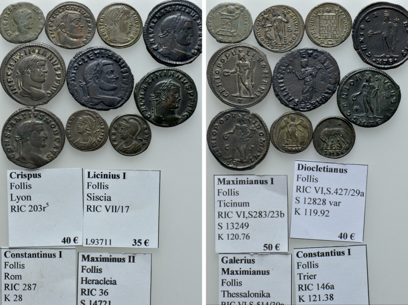 biddr - Numismatik Naumann, Auction 106, lot 1038. 10 Roman Coins . Obv ...