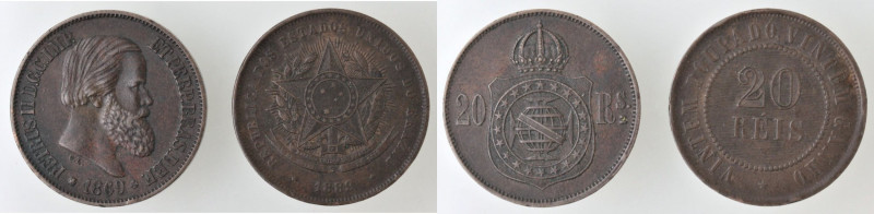 biddr - ACM, Auction 25, lot 247. Monete Estere. Brasile. 10 Reis 1869 ...