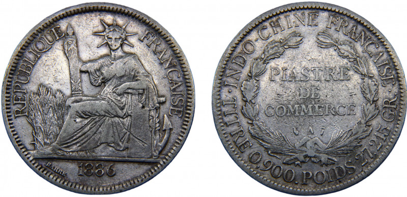 biddr - CoinsNB, E-Auction 4, lot 495. French Indochina French colony 1 ...