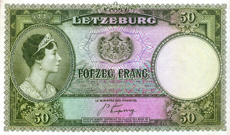 biddr - Inasta, E-Live Auction 102, lot 3093. CARTAMONETA ESTERA - LUSSEMBURGO - Charlotte (1919 ...