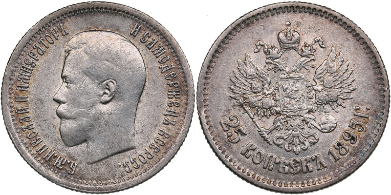 biddr - Coins.ee, Auction 55, lot 2395. Russia 25 Kopecks 1895 4.99g ...