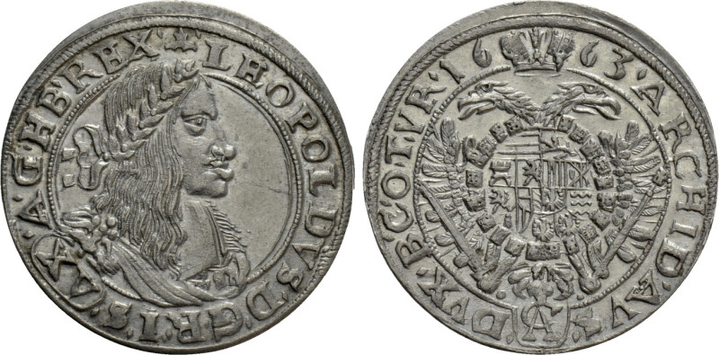 biddr - Numismatik Naumann, Auction 121, lot 971. HOLY ROMAN EMPIRE. Leopold I (1658-1705). 15 ...