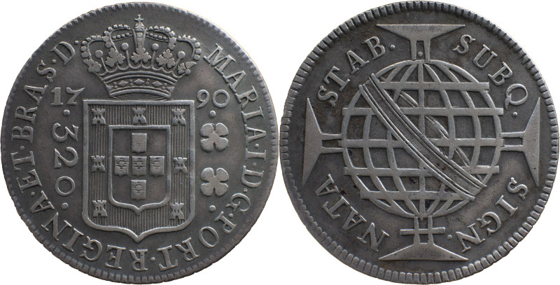 biddr - Portuscalle Numismatica, Auction 8, lot 160. Brazil D. Maria I ...