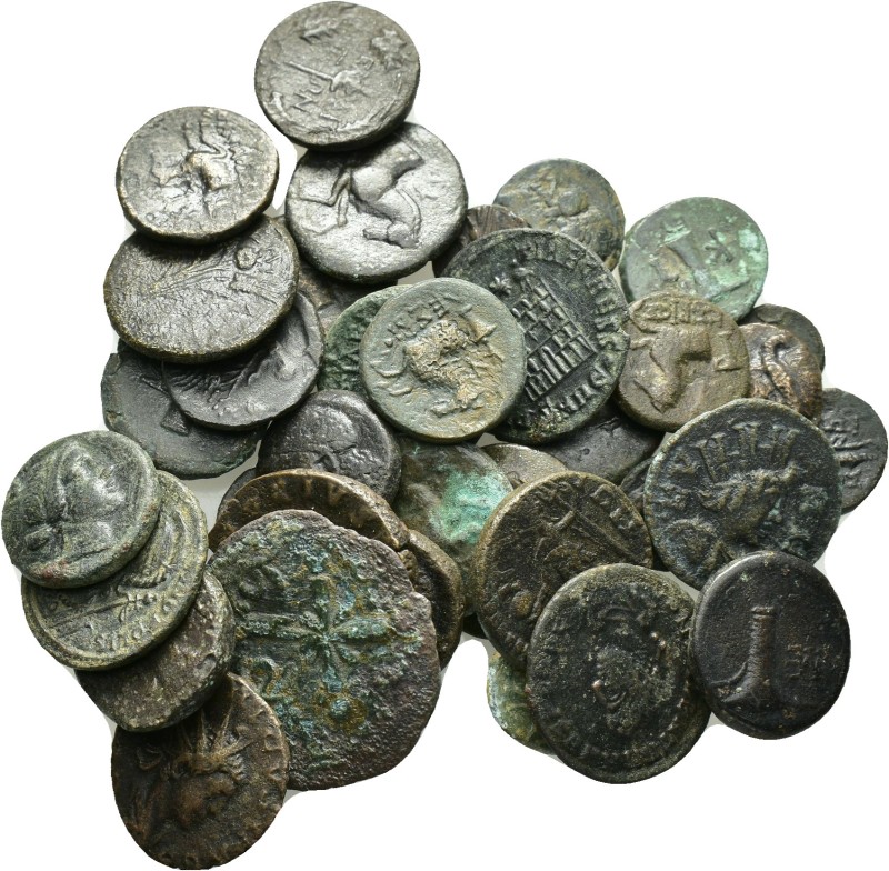 biddr - Biga Numismatics, Online Auction 12, lot 818. 38 (THIRTY EIGHT) ANCIENT BRONZE COINS ...