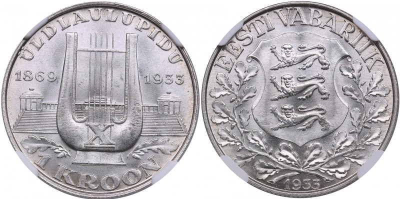 biddr - Coins.ee, Auction 57, lot 458. Estonia 1 Kroon 1933 - 10th ...