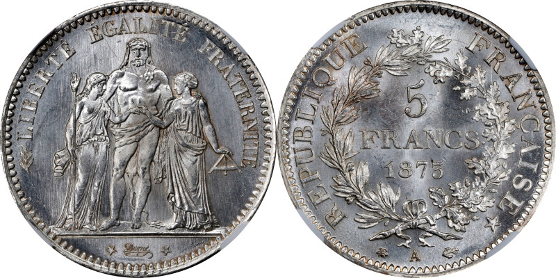 biddr - Stack's Bowers Galleries, January 2023 NYINC Auction, lot 41194. FRANCE. 5 Francs, 1873 ...