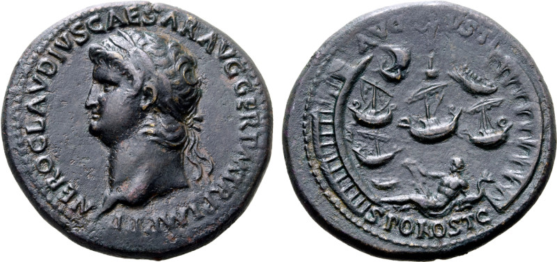 biddr - Roma Numismatics, Auction XXVIII, lot 555. Nero Æ Sestertius ...