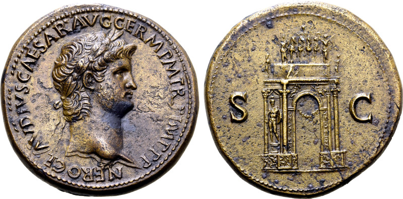 biddr - Roma Numismatics, Auction XXVIII, lot 556. Nero Æ Sestertius ...