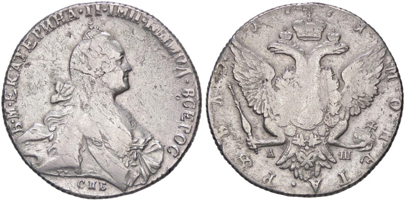 biddr - Inasta, E-Live Auction 107, lot 512. ESTERE - RUSSIA - Caterina II (1762-1796) - Rublo ...