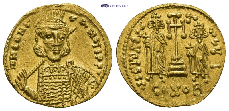 biddr - N&N LONDON, Online Auction 39, lot 900. Constantine IV Pogonatus, with Heraclius and ...