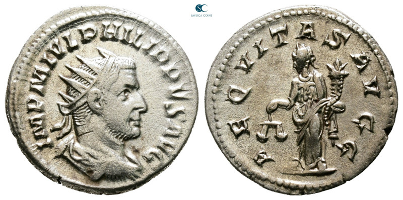 biddr - Savoca Coins, Blue | 184th Weekly Blue Auction, lot 244. Philip I Arab AD 244-249. Rome ...
