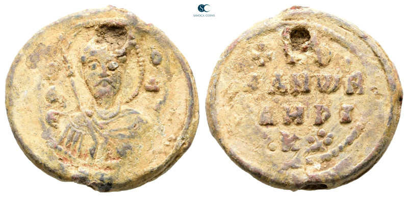 biddr - Savoca Coins, Blue | 184th Weekly Blue Auction, lot 631. Byzantine. Seal Pb 22 mm, 6,95 ...