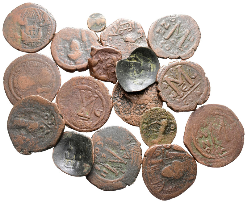 biddr - Savoca Coins, Blue | 184th Weekly Blue Auction, lot 931. Lot of ca. 17 byzantine bronze ...