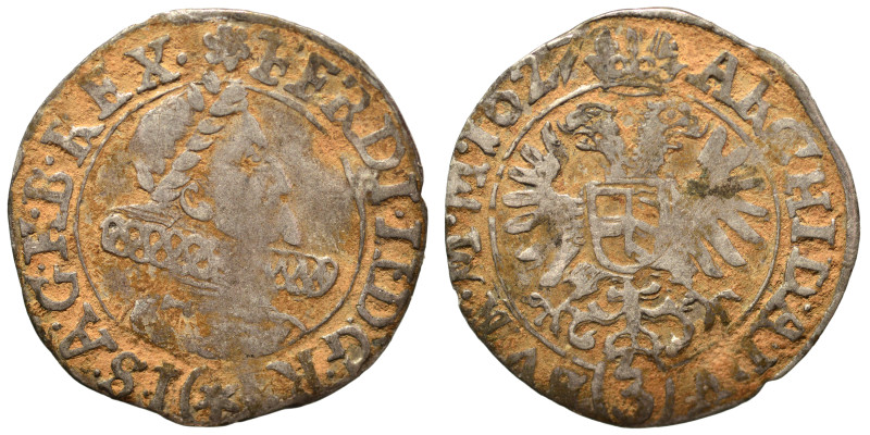 biddr - Sol Numismatik, Auction XXV, lot 1062. HOLY ROMAN EMPIRE. Ferdinand II, 1619-1637. 3 ...