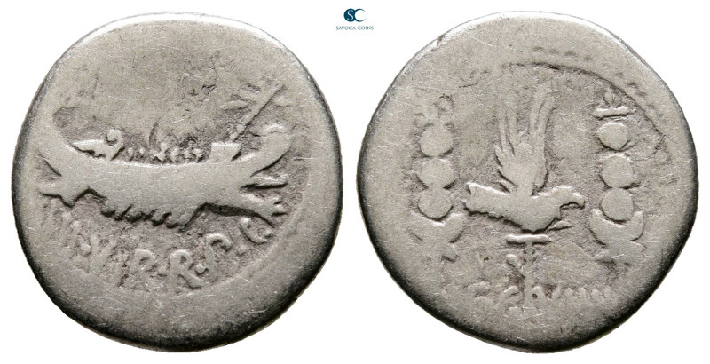 biddr - Savoca Coins, Blue | 196th Weekly Blue Auction, lot 520. Mark Antony 32-31 BC. Military ...