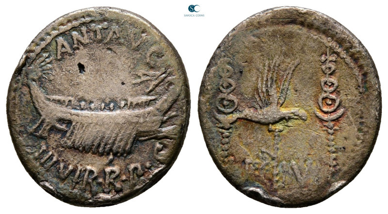 biddr - Savoca Coins, Blue | 202nd Weekly Blue Auction, lot 332. Mark Antony 32-31 BC. Military ...
