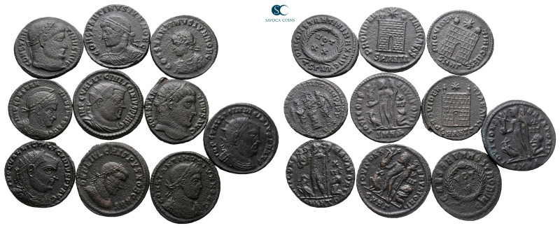 biddr - Savoca Coins, Blue | 204th Weekly Blue Auction, lot 1050. Lot of ca. 10 late roman ...