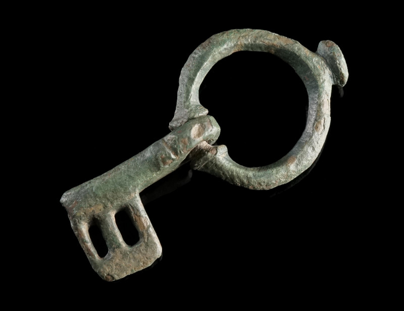 biddr - Numisart, Auction 4, lot 232. A BYZANTINE BRONZE FOLDING KEY ...