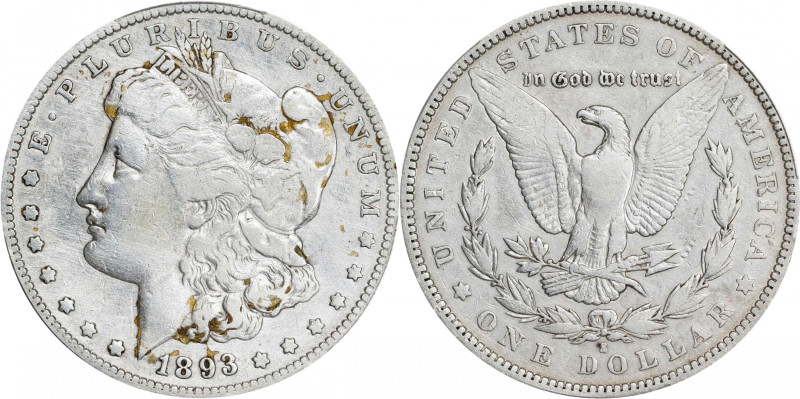 biddr - Stack's Bowers Galleries, November 2024 US CCO Auction, lot 91494. 1893-S Morgan Silver ...
