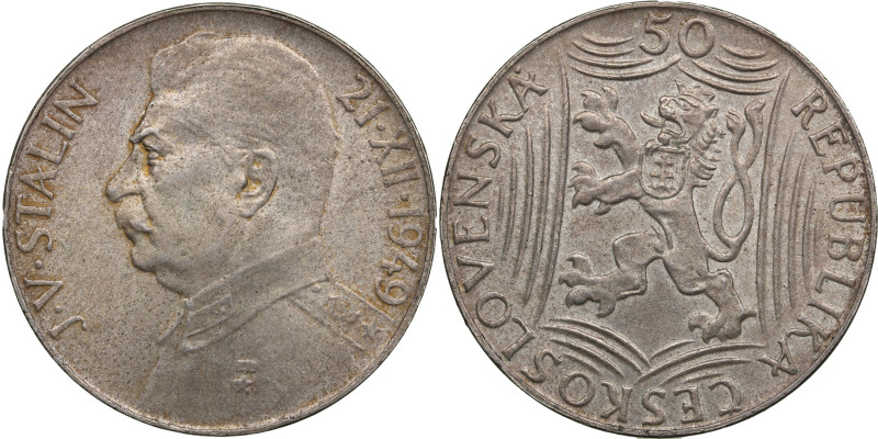 biddr - Coins.ee, Auction 67, lot 143. Czechoslovakia 50 Korun 1949 – J ...