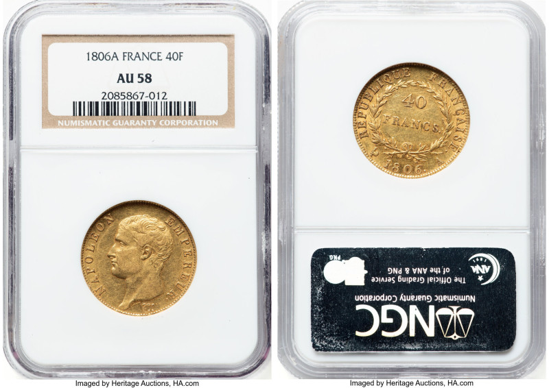 biddr - Heritage Auctions, Auction 61420, lot 24208. Napoleon gold 40 ...