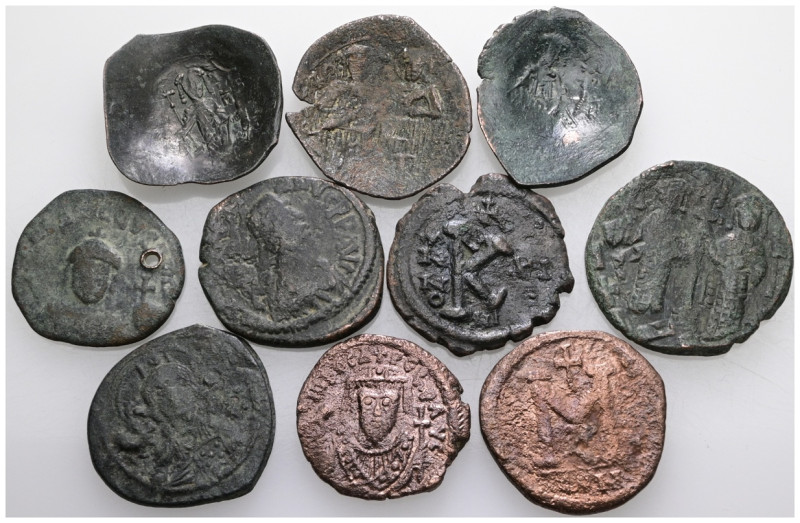 biddr - DEMOS, Auction 43, lot 2102. 10 Pieces Ancient BYZANTINE Coin ...