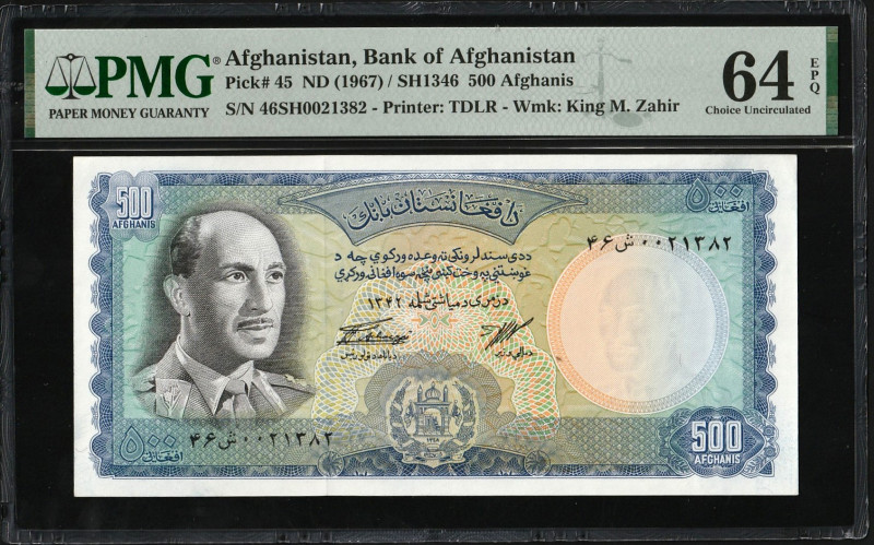 biddr - Klondike, Auction 48, lot 438. Afghanistan 500 Afghanis 1967 ...