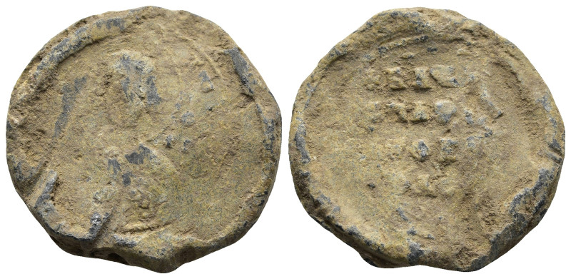biddr - Ancient Numismatics Auctions, Auction 18, lot 888. Byzantine Lead Seal (AD 6th-11th ...