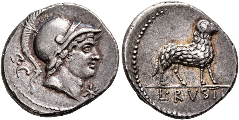 biddr - Leu Numismatik, Web Auction 33, lot 1912. L. Rustius, 74 BC ...