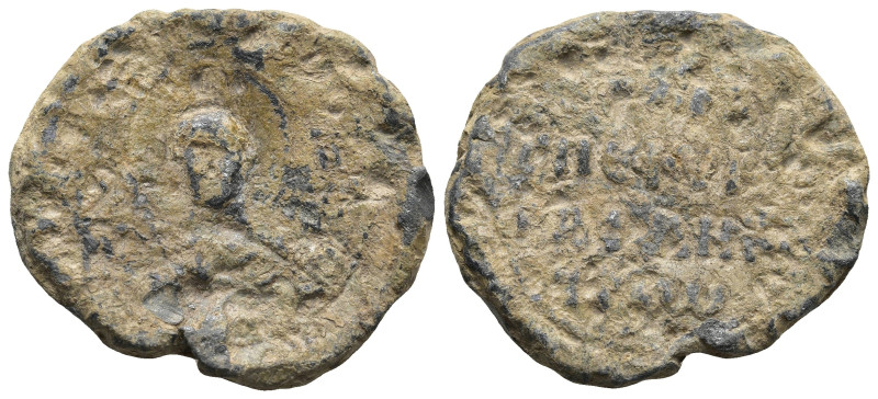 biddr - Ancient Numismatics Auctions, Auction 19, lot 1038. Byzantine Lead Seal (AD 6th-11th ...