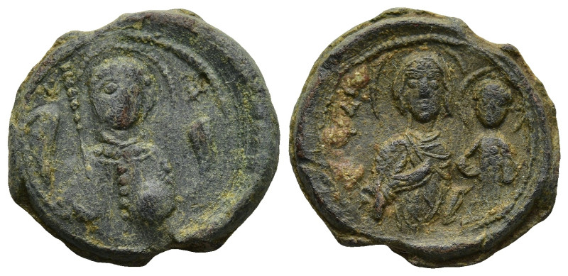 biddr - Ancient Numismatics Auctions, Auction 19, lot 1057. Byzantine Lead Seal (AD 6th-11th ...