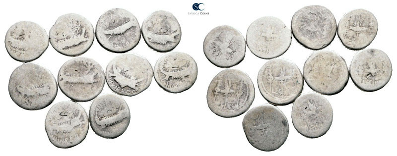 biddr - Savoca Coins, Blue | 259th Weekly Blue Auction, lot 918. Lot of ca. 10 legion denari ...