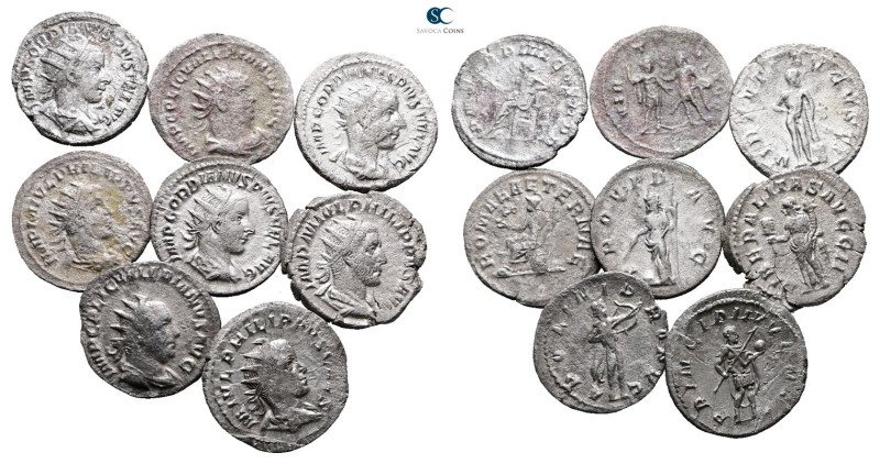 biddr - Savoca Coins, Blue | 259th Weekly Blue Auction, lot 924. Lot of ca. 8 roman antoniniani ...