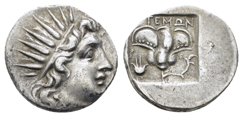 biddr - SPQR Collection, Auction 8, lot 104. CARIA. Rhodes. Hemidrachm (Circa 170-150 BC ...