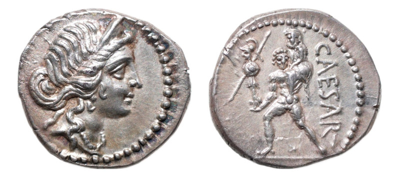 biddr - Lipsia Numismatics, Auction 2, lot 273. Caius Julius Caesar AR ...