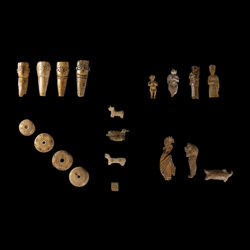 biddr - Astarte, Auction 25, lot 199. A GROUP OF 19 BONES ELEMENTS ...