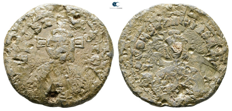 biddr - Savoca Coins, Blue | 278th Weekly Blue Auction, lot 702. Byzantine. Seal Pb 28 mm, 14,14 ...