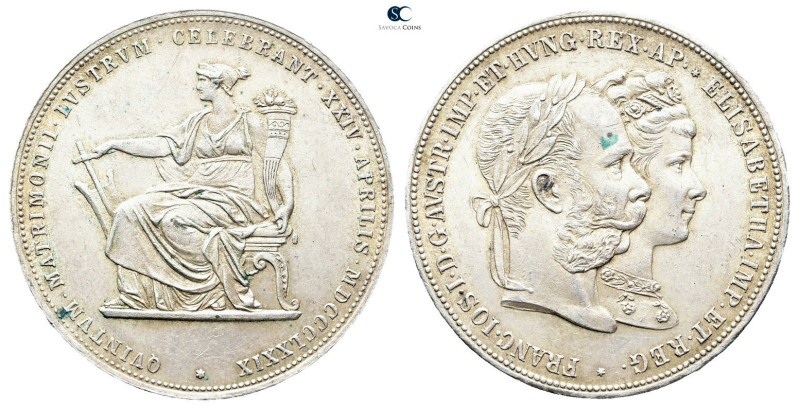 biddr - Savoca Coins, Blue | 279th Weekly Blue Auction, lot 555. Austria. AD 1879. Royal Wedding ...