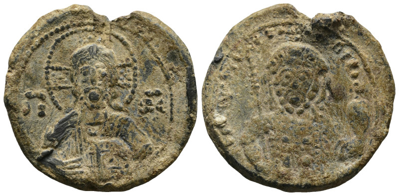 biddr - Ancient Numismatics Auctions, Auction 22, lot 948. BYZANTINE EMPIRE. Lead Seal (Pb ...
