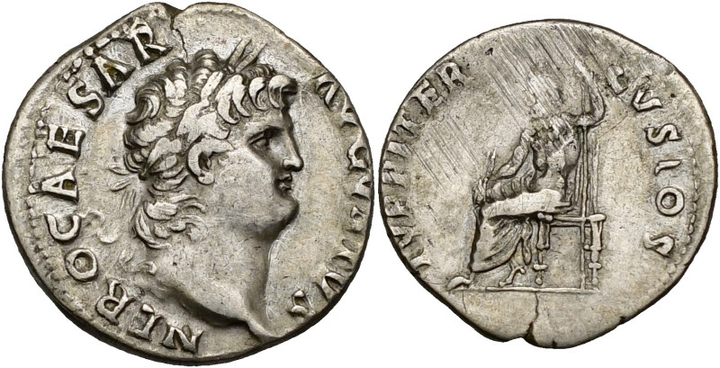 biddr - iNumis, E-Auction 2, lot 23. Néron, denier, Rome, 64-65 A/NERO ...