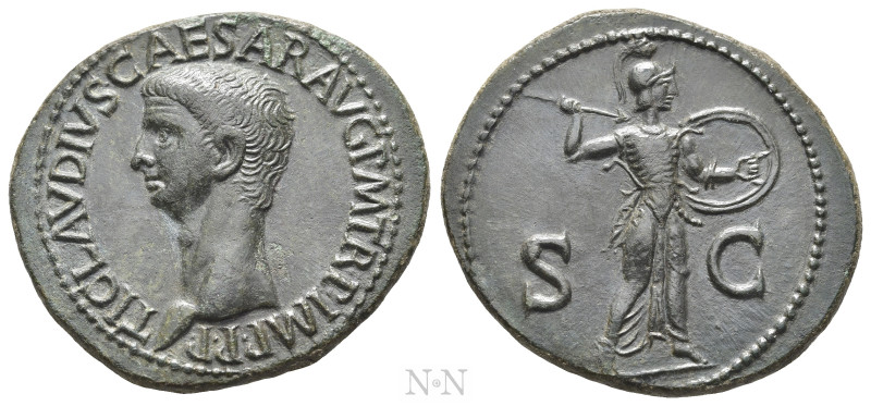 biddr - Numismatik Naumann, Auction 160, lot 616. CLAUDIUS (41-54). As ...