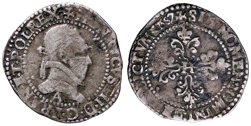 biddr - Inasta, Auction 83, lot 713. ESTERE - FRANCIA - Enrico III (1574-1589) - Quarto di ...