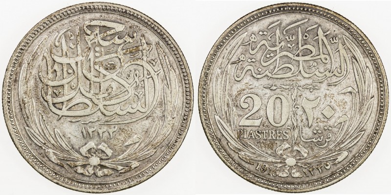biddr - Stephen Album Rare Coins, Auction 36, lot 2951. EGYPT: Hussein Kamil, 1914-1917, AR 20 ...