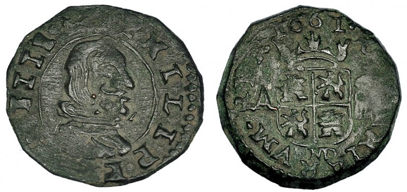 biddr - Jesús Vico S.A., Mail bid sale 156, lot 3225. 8 maravedís. 1661 ...